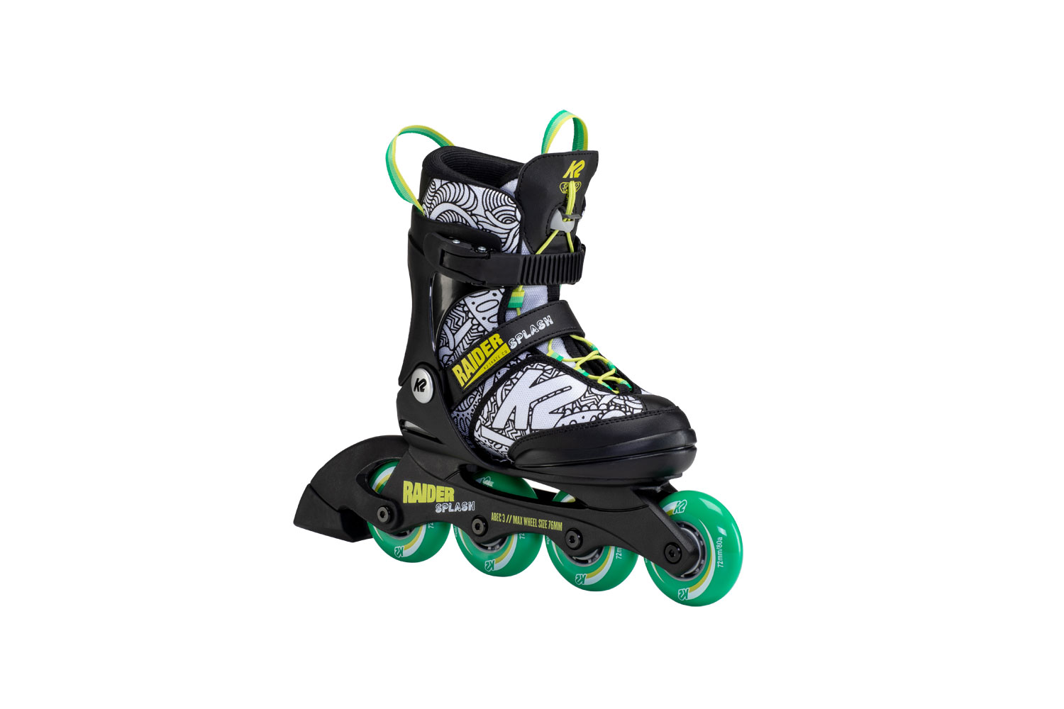 Rolki K2 Raider Splash 2021 - rolki regulowane dla kreatywnych dzieci